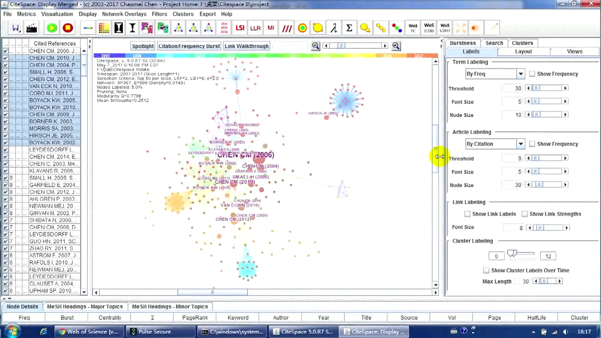 15.操作演示:Web of Science数据库简介及数据的可视化