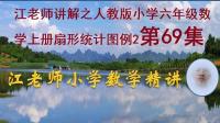 江老师讲解之人教版小学六年级数学上册扇形统计图例2第69集