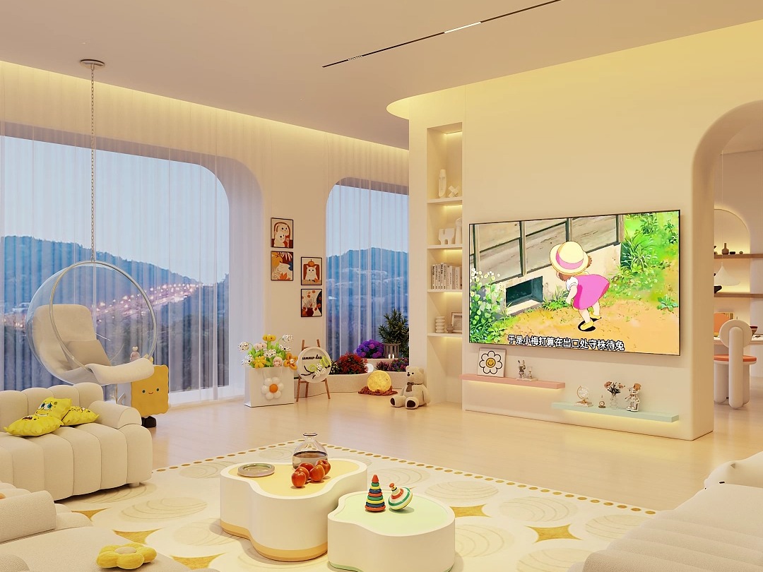 这是什么神仙客厅~太美了!