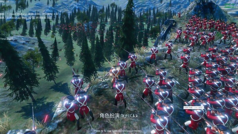 战争模拟器:人类联合动物伙伴,要在森林里消灭外星战队