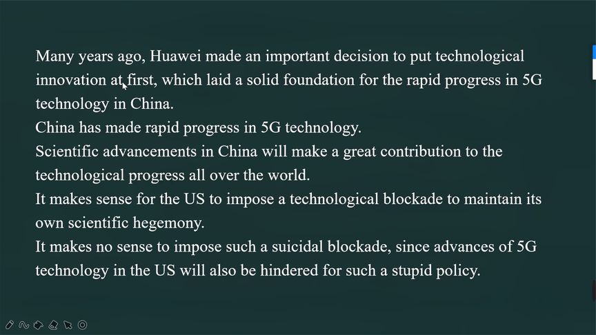 华为5G 和美国的技术封锁-“make”短语如何使用