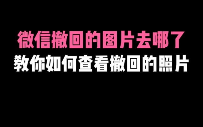 微信撤回的照片去哪了,怎么找回来查看