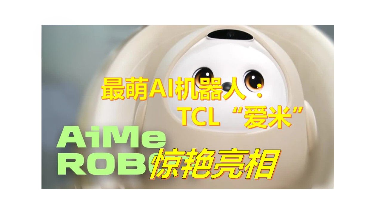(中文字幕)CES 2025 最萌 AI 机器人惊艳亮相!TCL "爱米" 陪伴孩子...