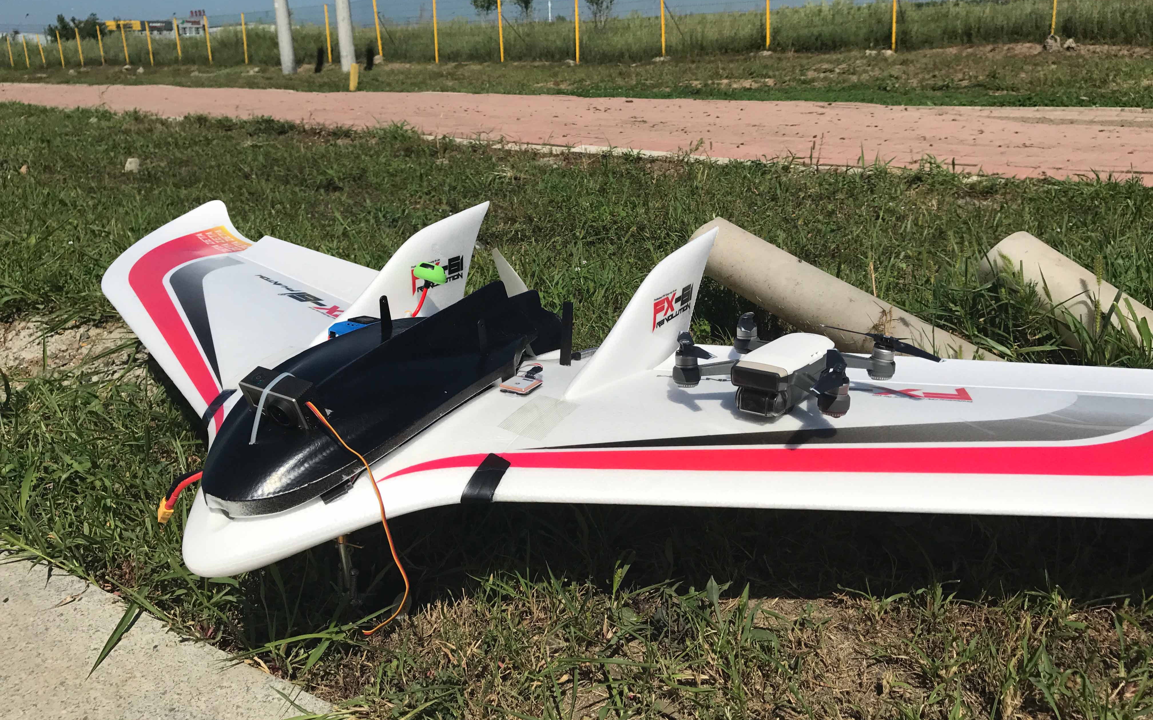 「航模」FX-61 三角翼首飞「固定翼第一视角」