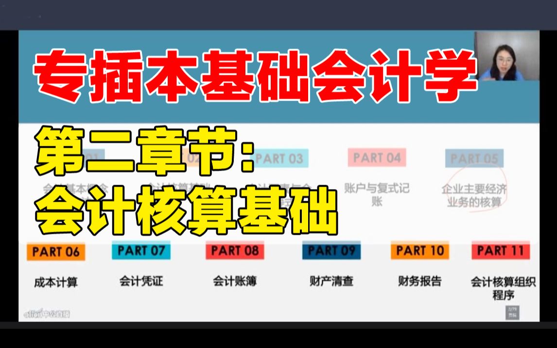 广东专插本《基础会计学》第二章节:会计核算基础