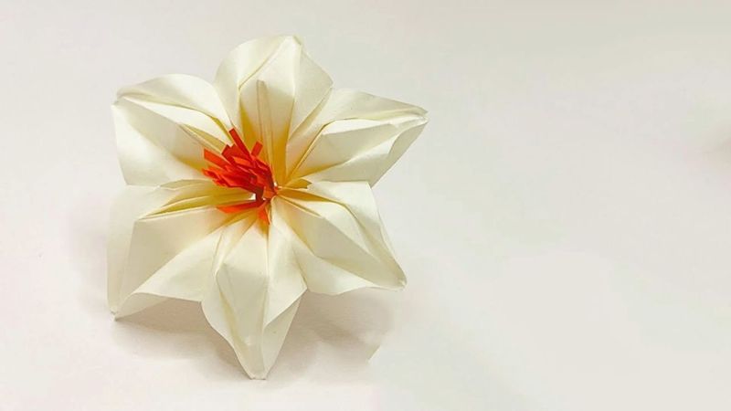 用纸折花怎么折简单又好看教你折纸一朵小花,特别好看,似乎还有淡淡...