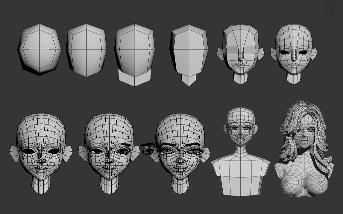 【3DMAX人物建模】从长方体开始教你,制作人物模型,零基础学习角色...