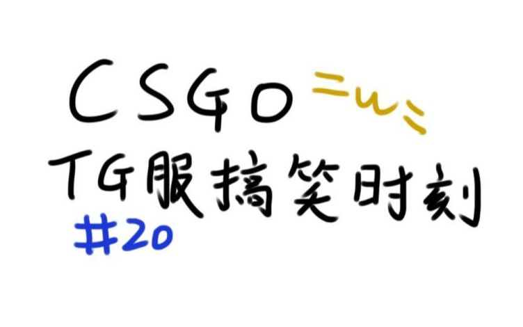 【CSGO】TG服高能搞笑碉堡时刻!#20