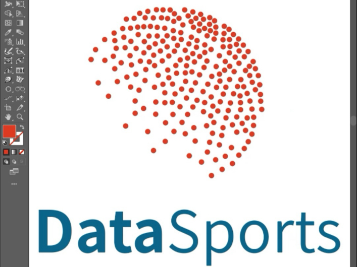 ai设计教程,30秒制作点状篮球logo,stipple插件的使用技巧,DataSports ...