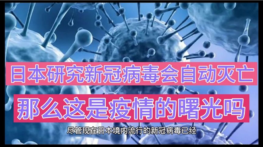 新冠病毒会自我灭绝,是真的吗?世界卫生组织最新说法来了