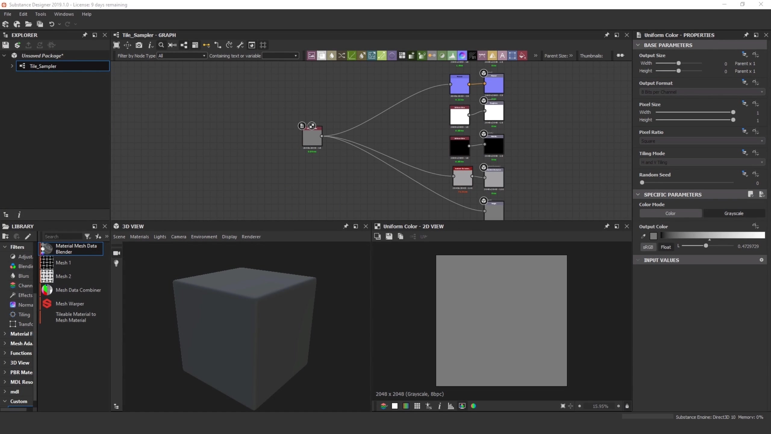 【Substance Designer】常用节点使用教程