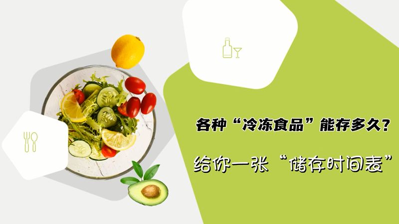 各种“冷冻食品”能存多久? 给你一张“储存时间表”