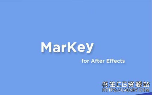 中文汉化AE脚本-关键帧属性名称快速标记预览工具AEscripts MarKey ...