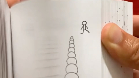 外网手翻书作者根据热门bgm制作的动画