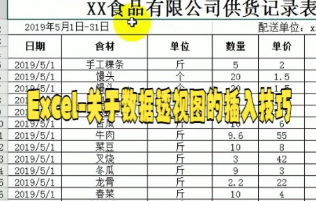 【excel表格制作技巧】Excel-关于数据透视图的插入技巧大家快快来...