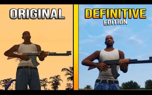 GTA《侠盗猎车手:圣安地列斯》重置版 VS 原版 武器射击&换弹对比
