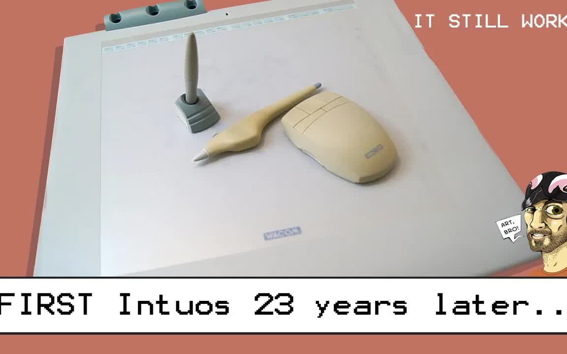 这台23年前的数位板依旧可以正常使用哦!