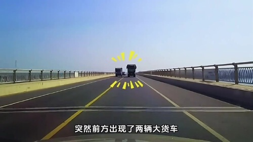 大货车逆行超车酿事故,视频车主喇叭都按冒烟了