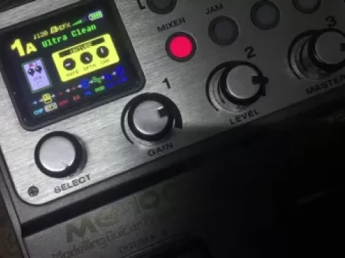 (教学11 旋转效果)小天使NUX MG100电吉他综合效果器调音色参数教程