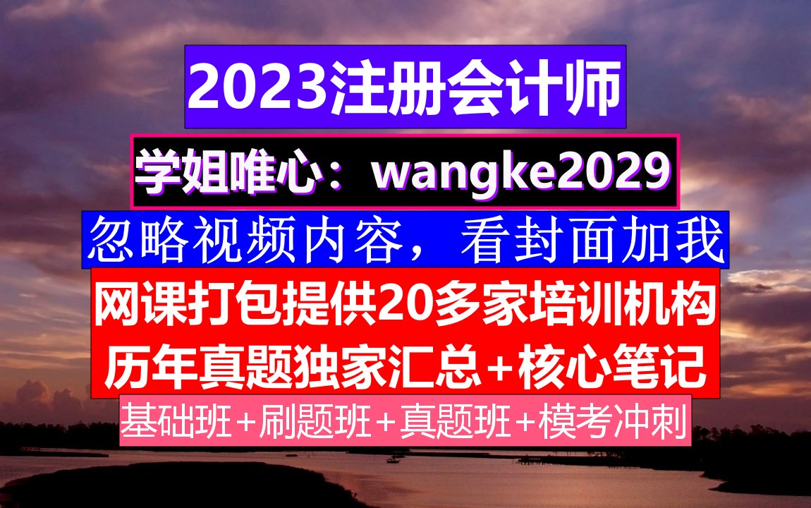 CPA考证,注册会计师会计真题,注册会计师试题