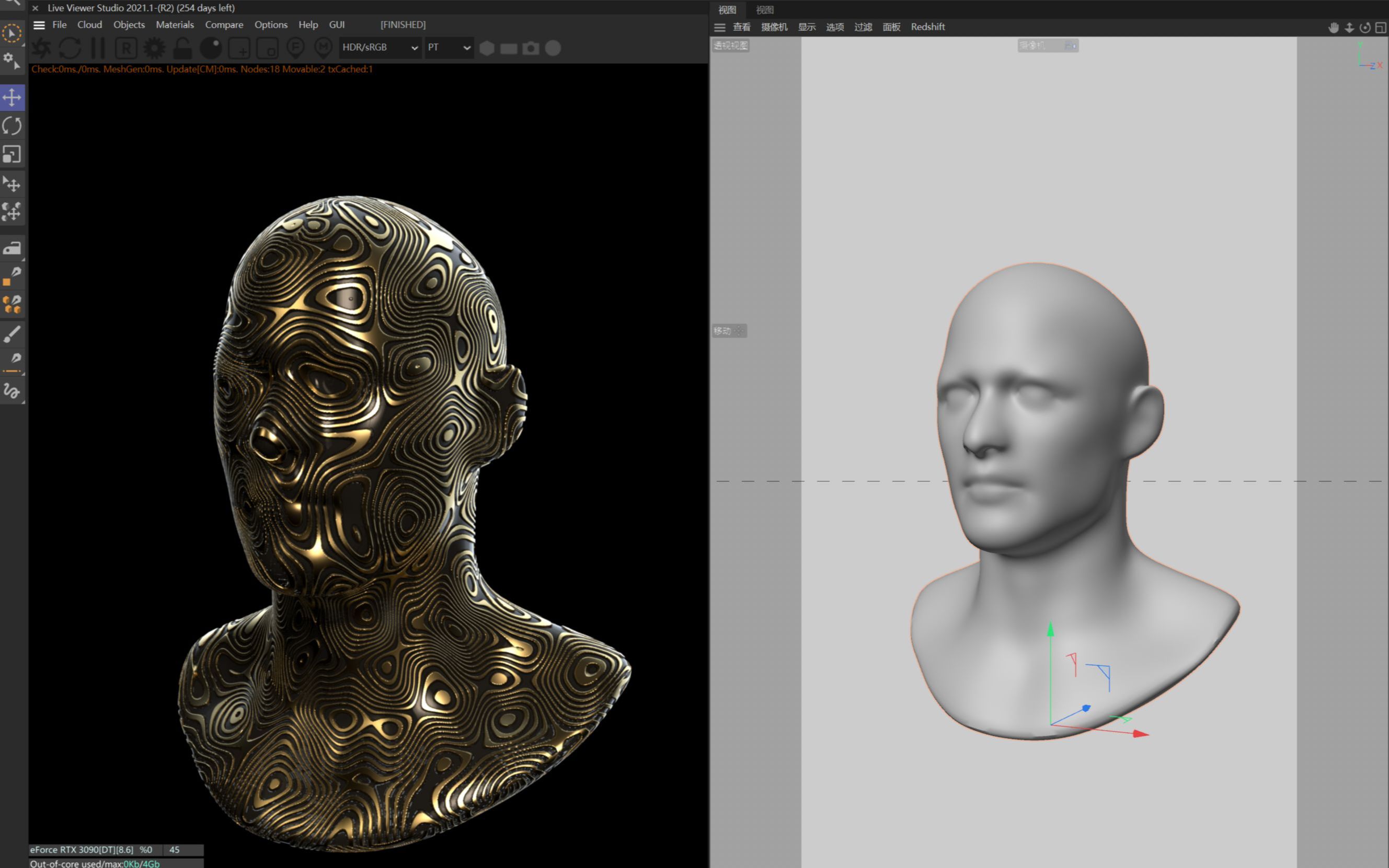 用三种渲染器制作这种效果,满足所有人得需求