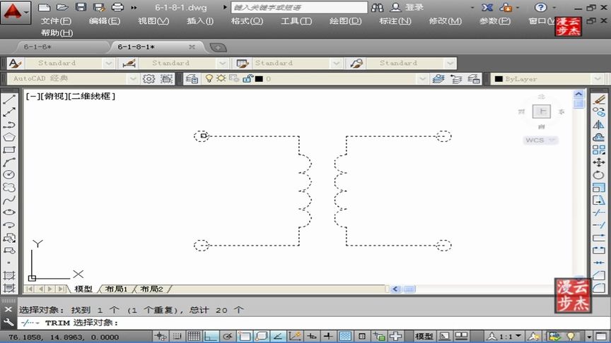 运用AutoCAD绘制电子元件(2)——绘制常见变压器符号