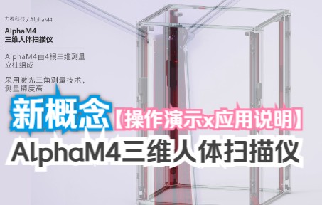 三维人体扫描仪AlphaM4高精度激光真三维 应用于服装 医疗健康 体育...