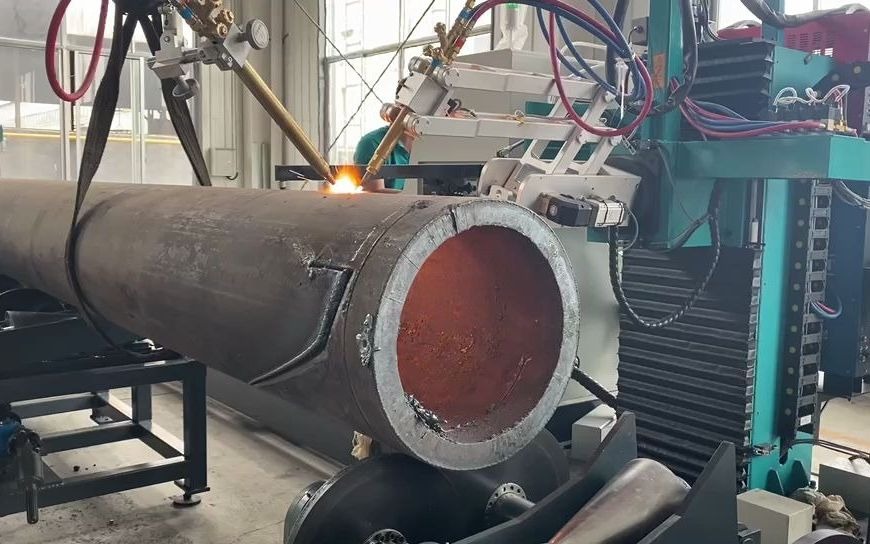 海洋重型钢管火焰切割机 圆管相贯线切割机 等离子切割机 厚壁管数控...