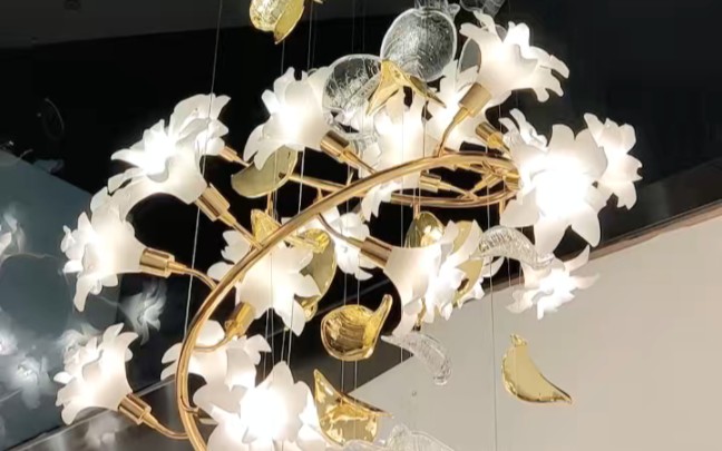 ...款式及尺寸 #美出高级感 全铜手工玻璃艺术吊灯,艺术使自然更美。