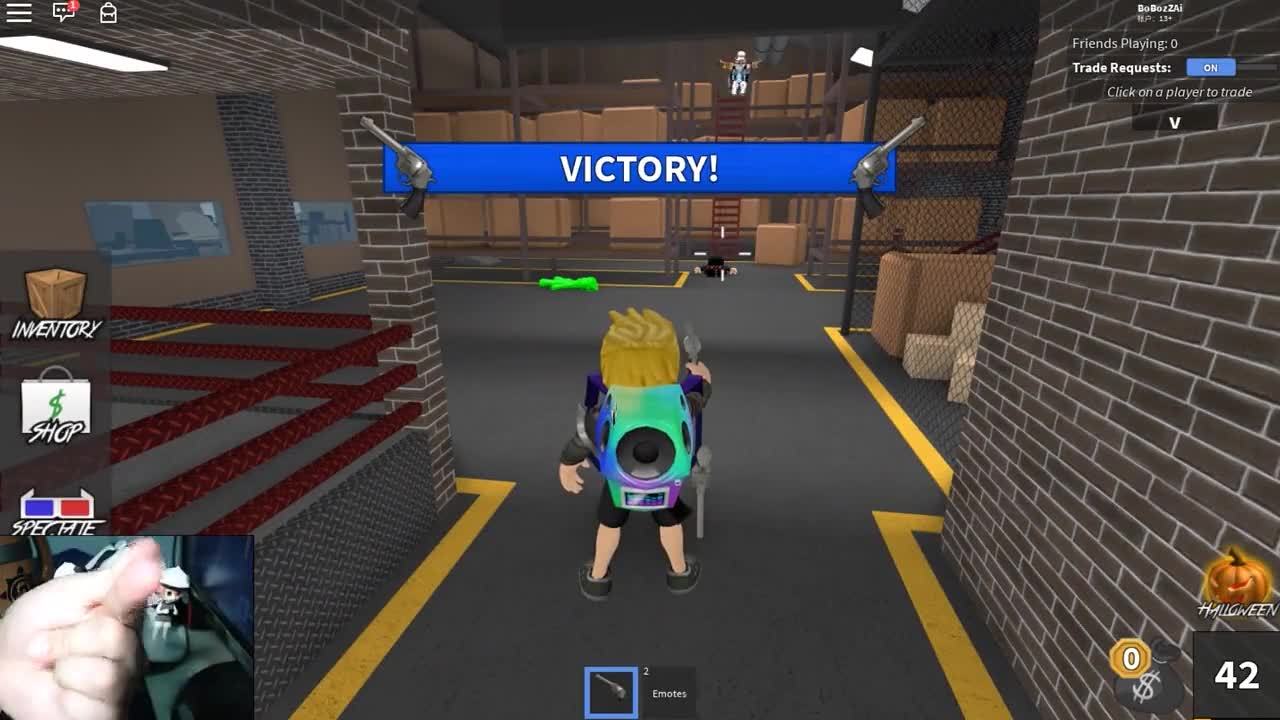 roblox"杀手模拟器"波波仔解说:没想到吧!波波警长在你身后!