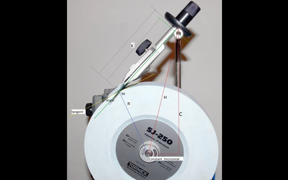 用软件计算角度的方法磨刀教程Tormek T-8