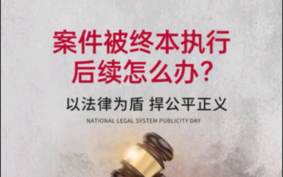 案件被终本执行,后续该怎么办?