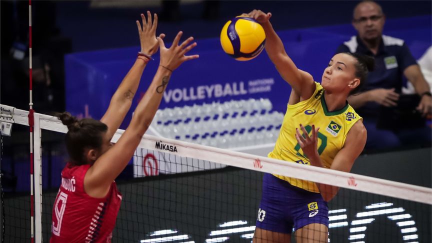 全场回放:2022世界女排联赛巴西站 巴西女排3-0塞尔维亚女排