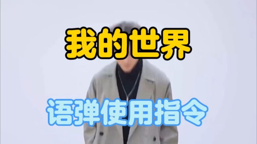 【我的世界】如何用语弹输入指令(需要用到kk键盘)