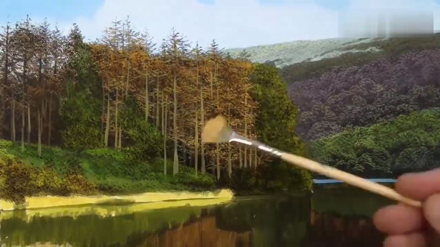 风景油画中树木画法,很详细的写实教程