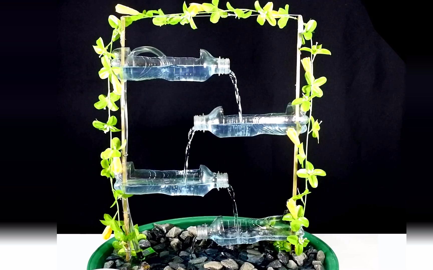 找4个空矿泉水瓶,教你做一个流水加湿器,缓解室内干燥的气氛