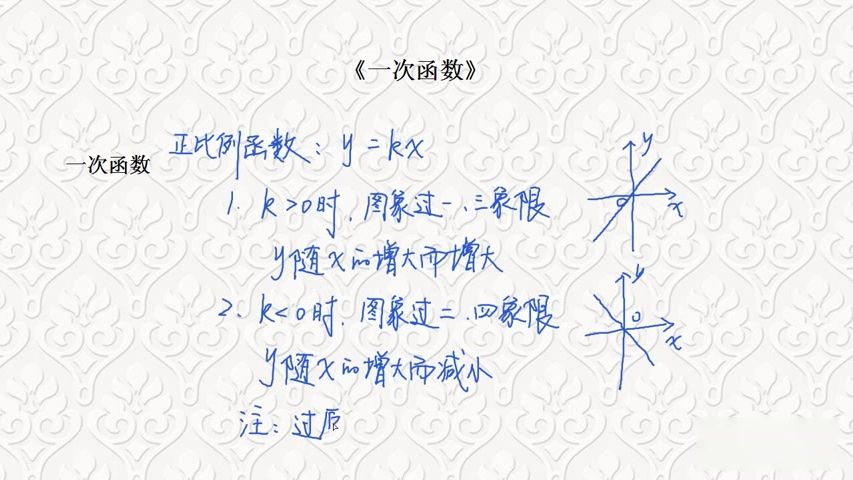 中考数学复习《一次函数》