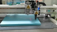 #ZCCUTTER#臻彩振动刀切割机#珍珠棉EVA泡棉复合材料切割机,...