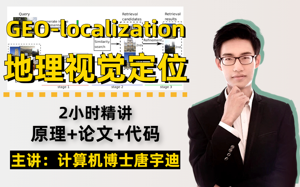 【唐博士带你学AI】2023首发!地理视觉定位,原理+论文+代码2小时...