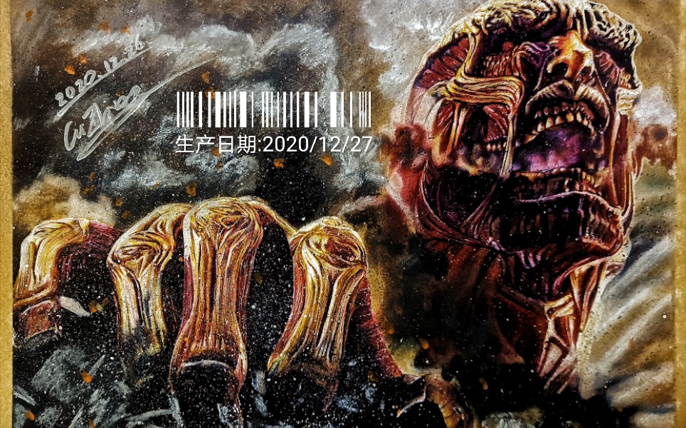 【手绘】画超大型巨人简笔画的教程 (圆珠笔)超简单简笔画