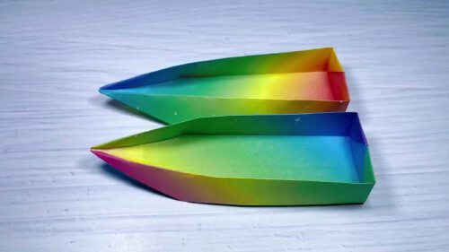 折纸船小船的折法超简单一学就会的创意制作