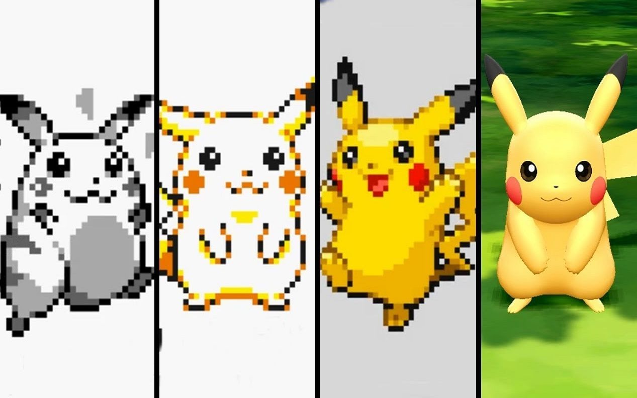 皮卡丘 Pikachu 全游戏进化史(1996-2019) 精灵宝可梦