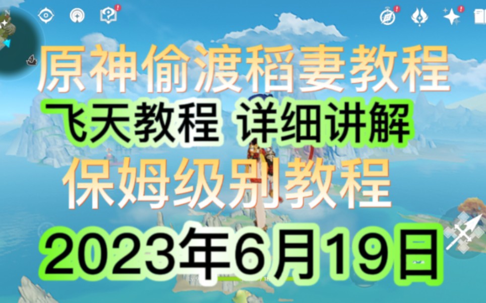 飞天偷渡稻妻教程,原神最新版本偷渡稻妻教程,保姆级别教程,100%...