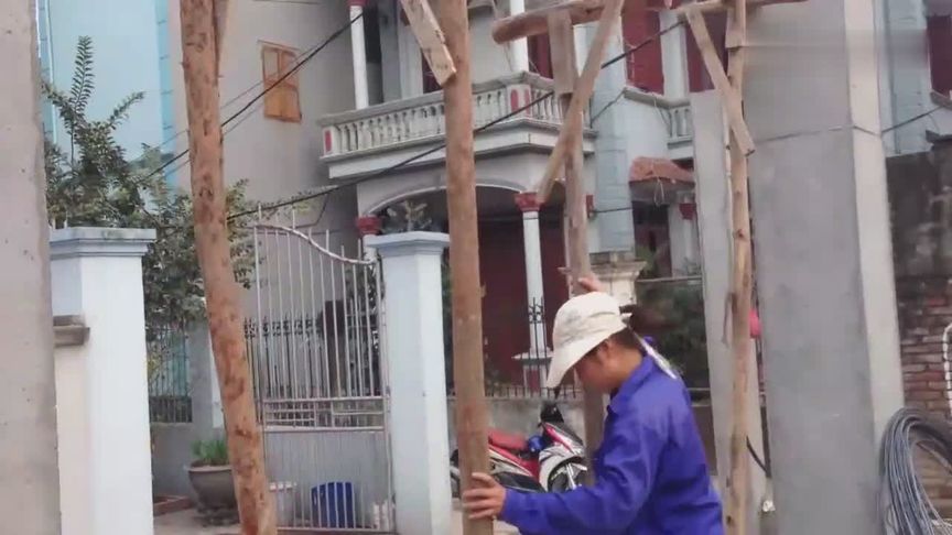 建房子楼板现浇混凝土施工过程