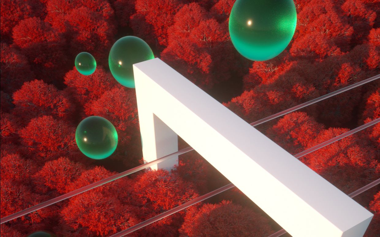 【日常练习】C4D创建超现实场景