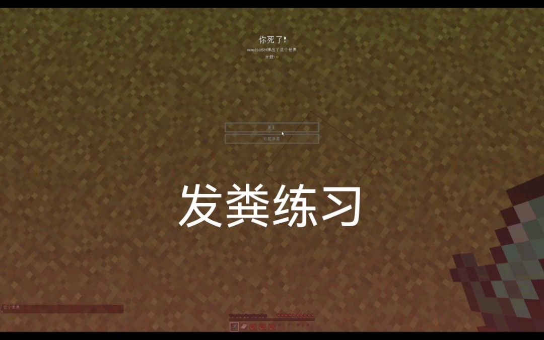 我要开始廉习le_我的世界