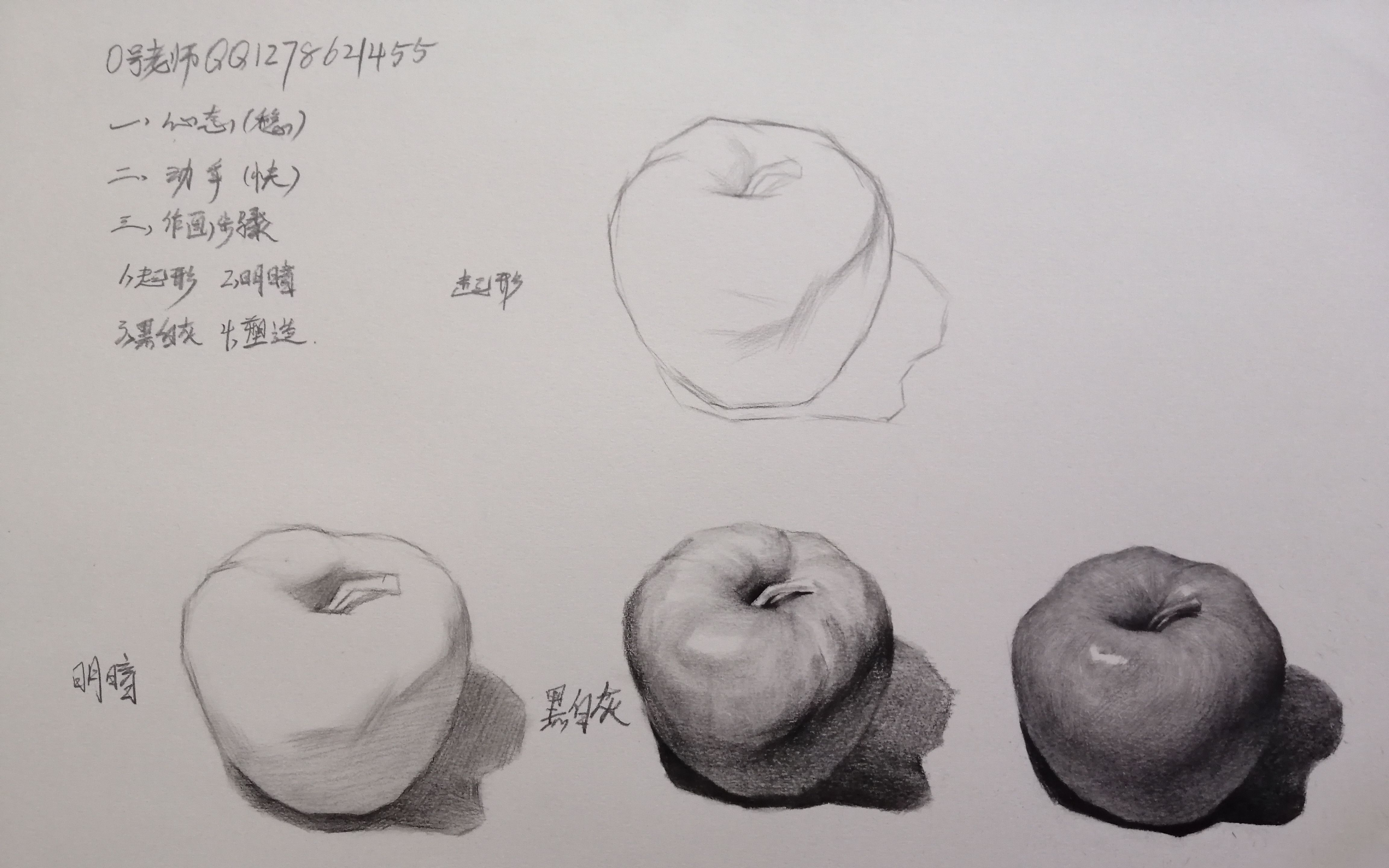 【零号素描法则】(零基础素描)百年难遇的素描步骤解析!