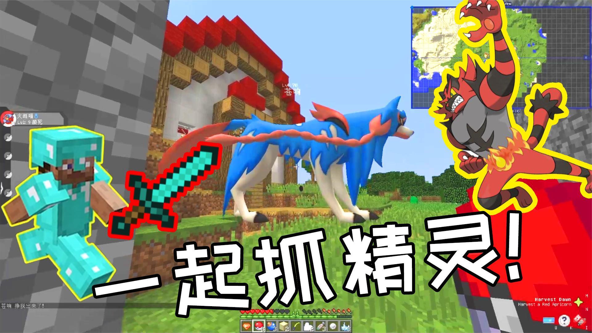 我的世界:新系列之精灵宝可梦!我要成为火系第一人!