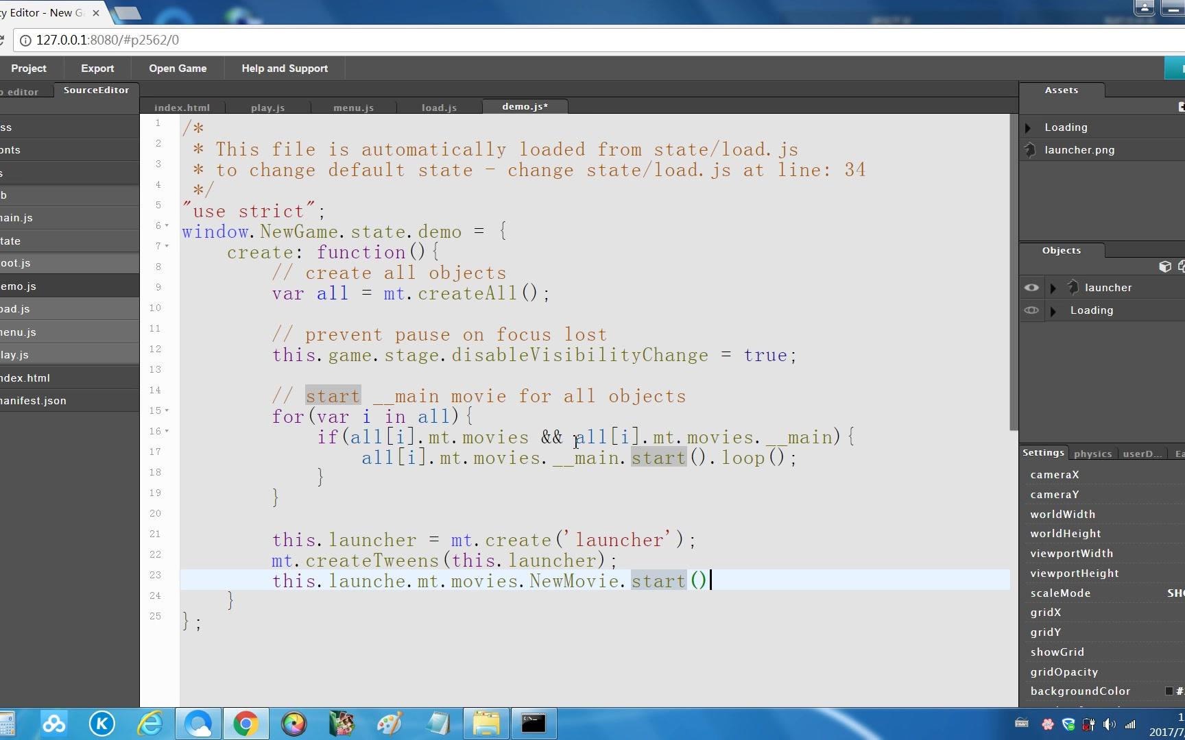 Phaserjs游戏开发之编辑器动画基础(Mighty )