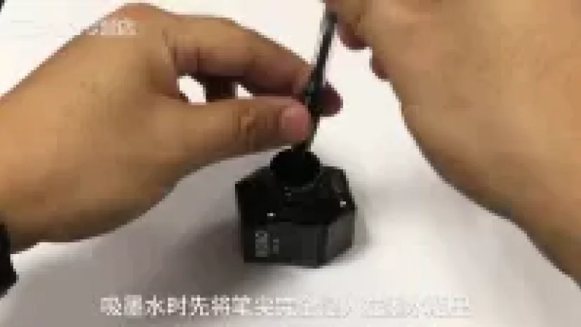 英雄1079钢笔吸墨器加墨水视频